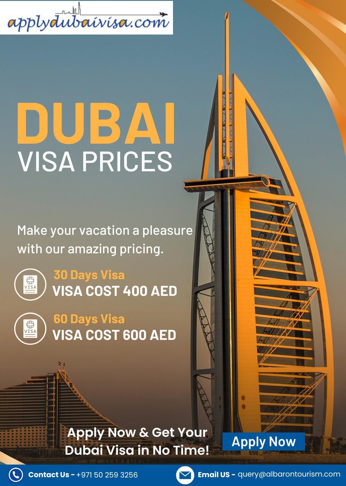 Dubai Visa Cost For All Nationalities From USA