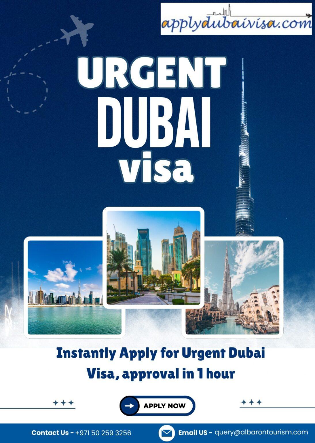 Urgent Dubai Visa Processing Time by Nationality